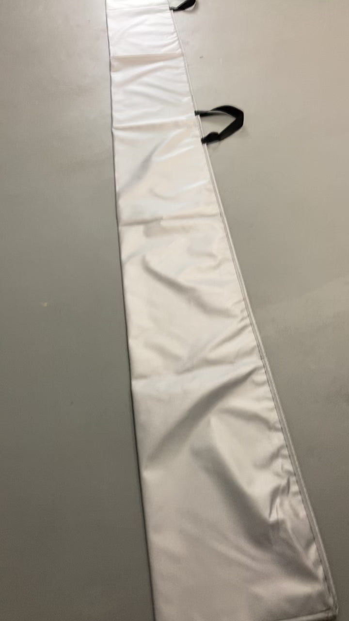 Sunfish spar bag silver limited edition mast sail bag — saltcitysailing